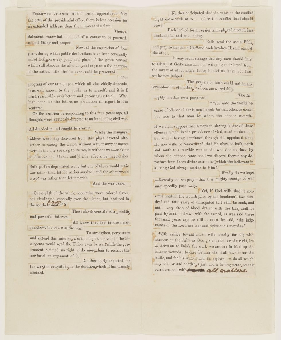 Abraham Lincoln’s Second Inaugural Address: A Call for Healing and ...