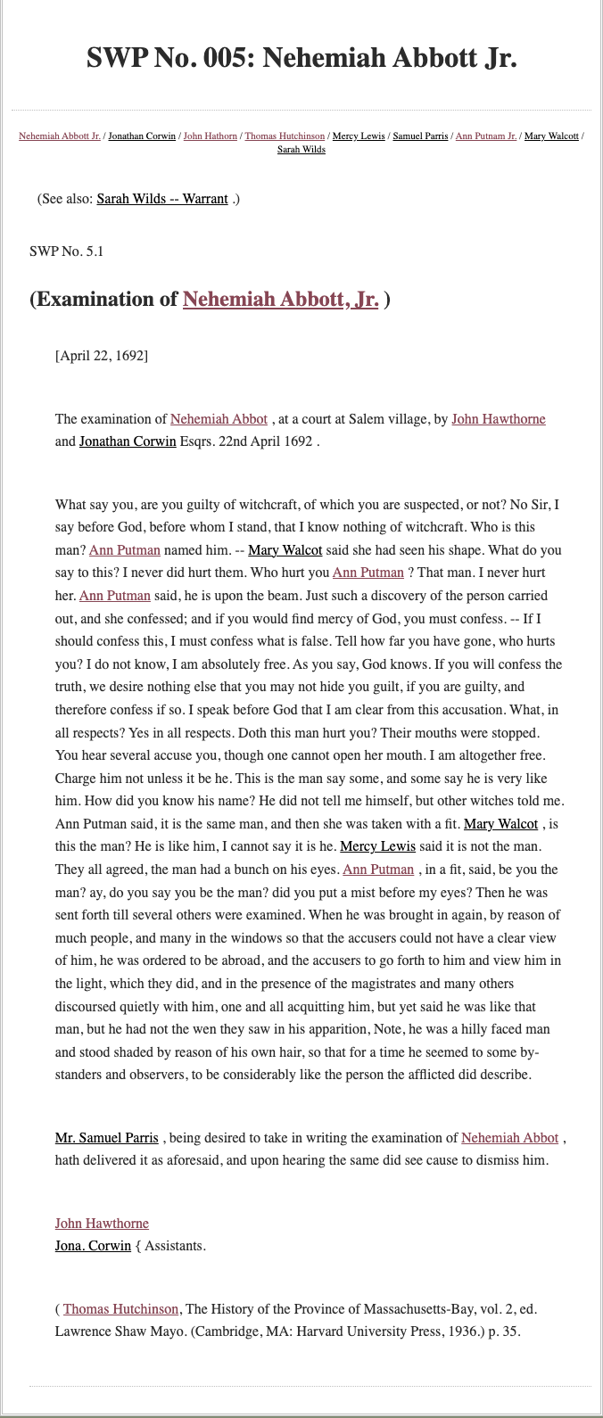 The Case of Nehemiah Abbott Jr. | American History