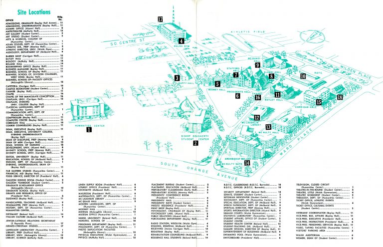 Golden Anniversary Geography – The Seton Hall Campus in 1968 – Special ...