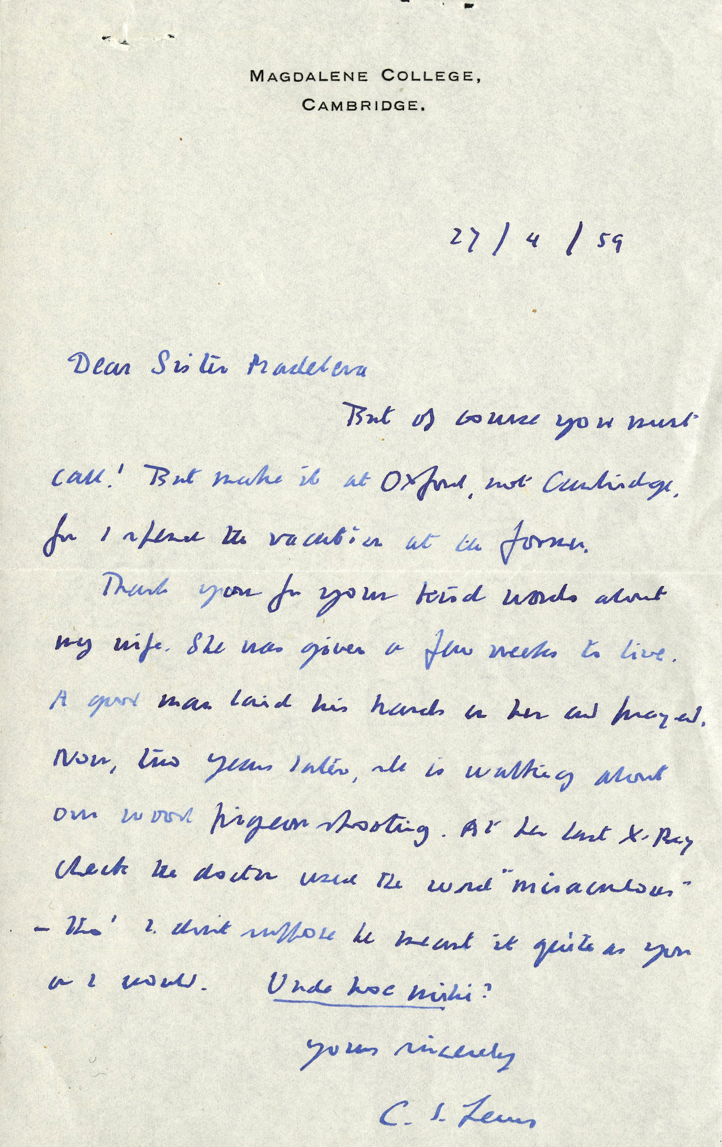 Saint Mary’s College – Treasures of the Catholic Research Resources ...