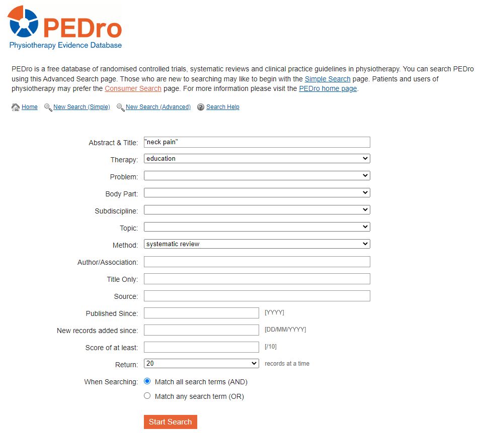 Are you searching PEDro effectively? – Interprofessional Health ...